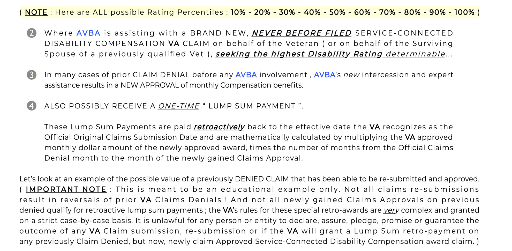 Service Connected Disabilities Award Calculator - American Vets ...